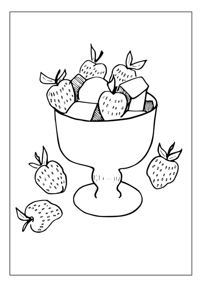 Printable Still Life Coloring Pages for Kids & Adults 45 Pages Instant ...