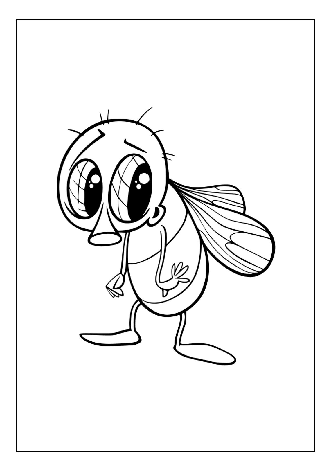 Printable Fly Coloring Pages for Kids & Adults 25 Pages - Etsy