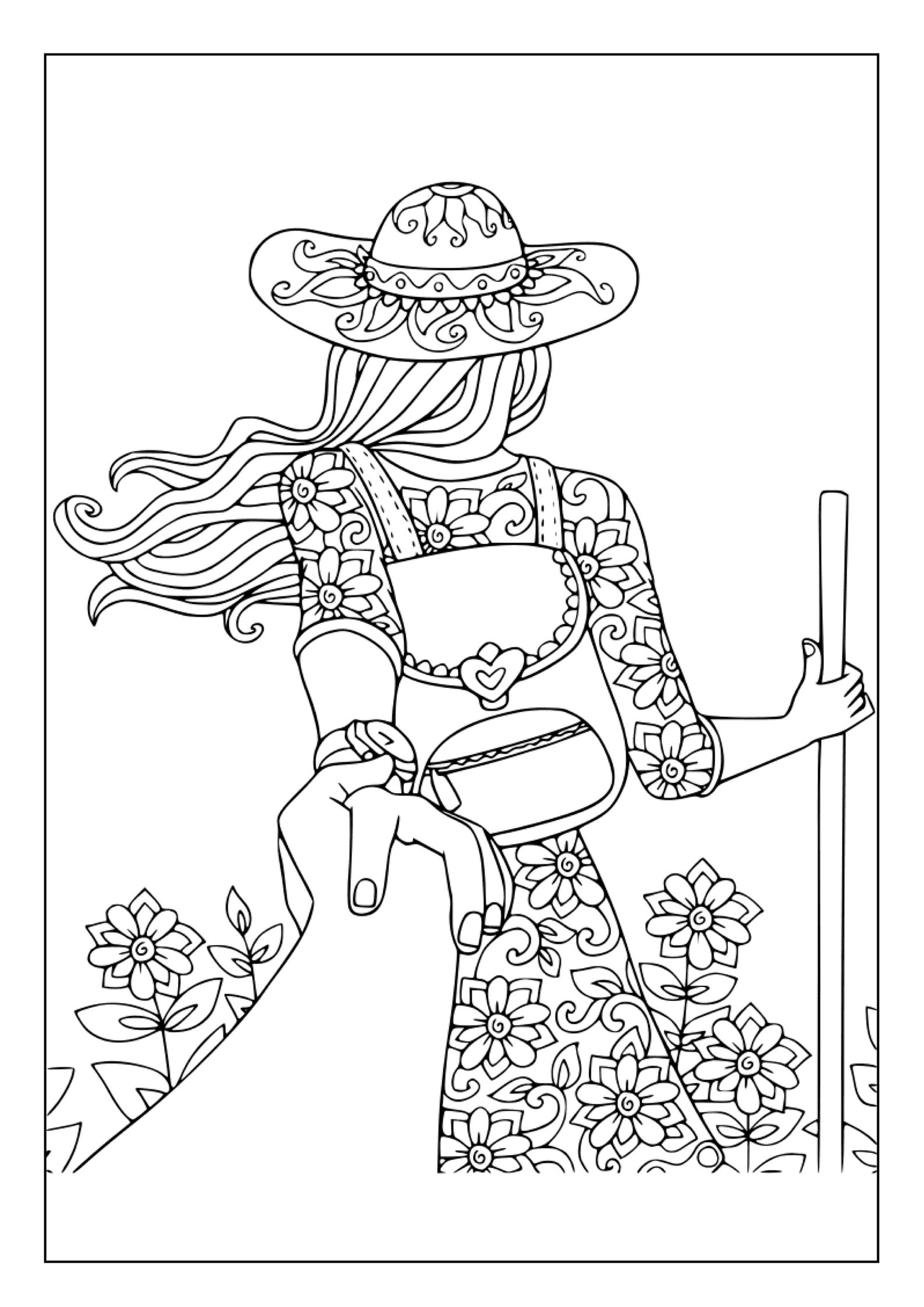 Printable Fashion Coloring Pages for Kids and Adults 90 Pages Instant ...