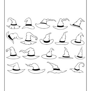 Printable Witch Hat Coloring Pages for Kids and Adults | 90 Pages ...