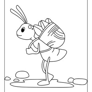 Printable Ants Coloring Pages for Kids & Adults | 50 Pages | Instant ...