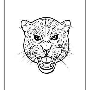 Printable Leopard Coloring Pages for Kids & Adults 65 Pages Instant ...