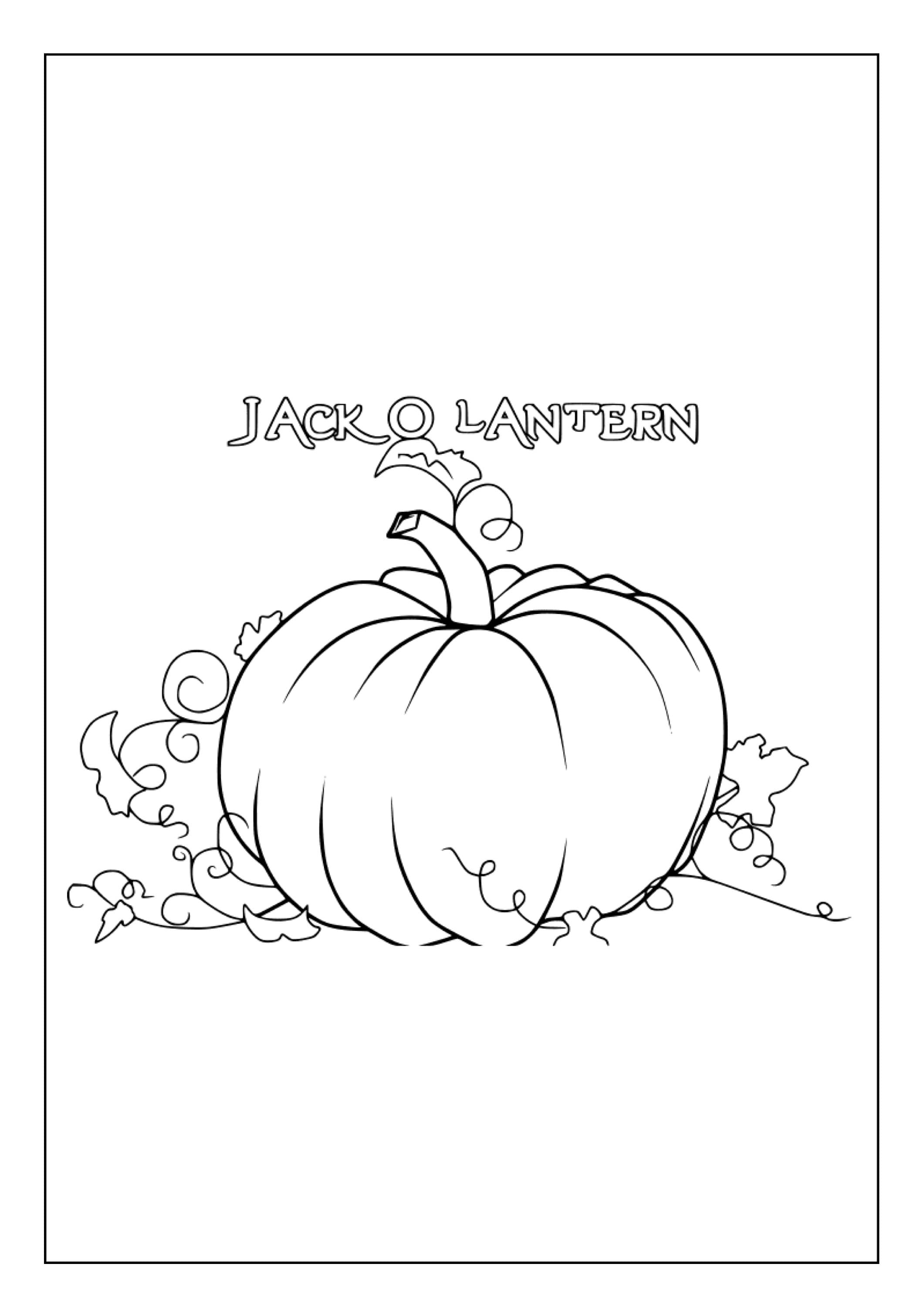 Printable Jack O Lantern Coloring Pages for Kids & Adults 100 - Etsy