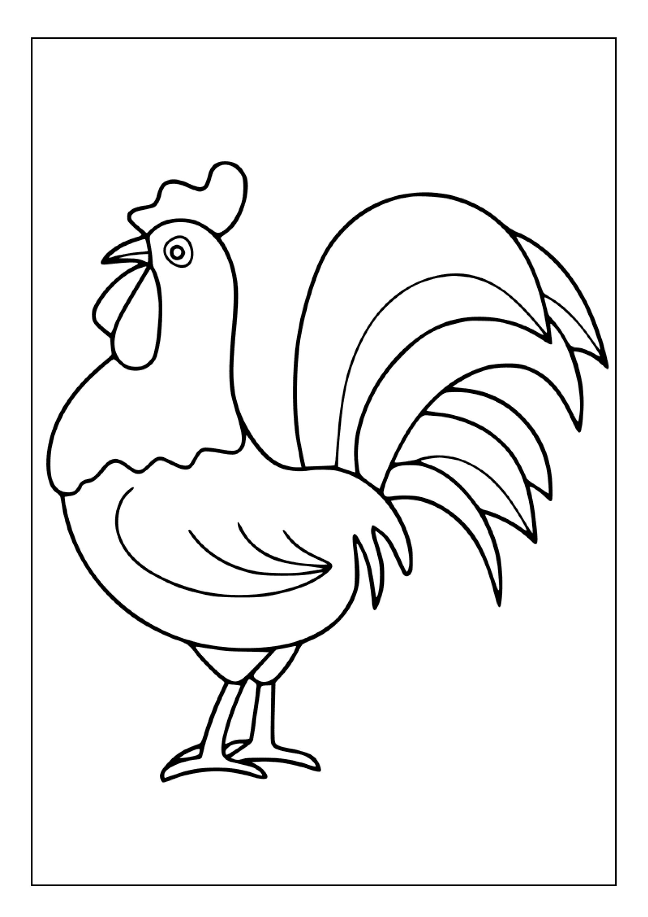 Printable Hen Coloring Pages for Kids & Adults | 35 Pages | Instant ...