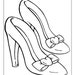 Printable Shoes Coloring Pages for Kids and Adults 100 Pages Instant ...
