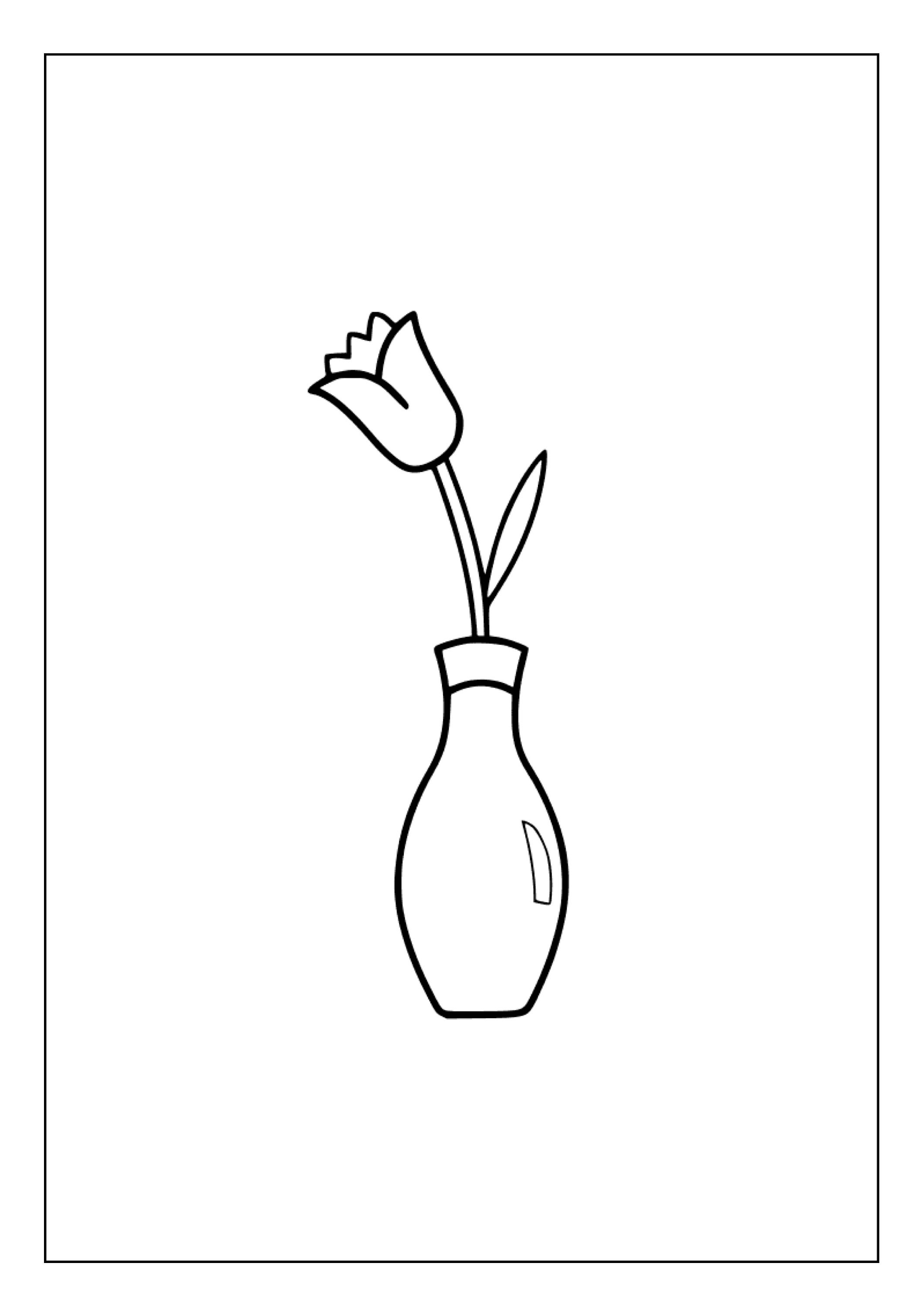 Printable Vase Coloring Pages for Kids & Adults 25 Pages - Etsy