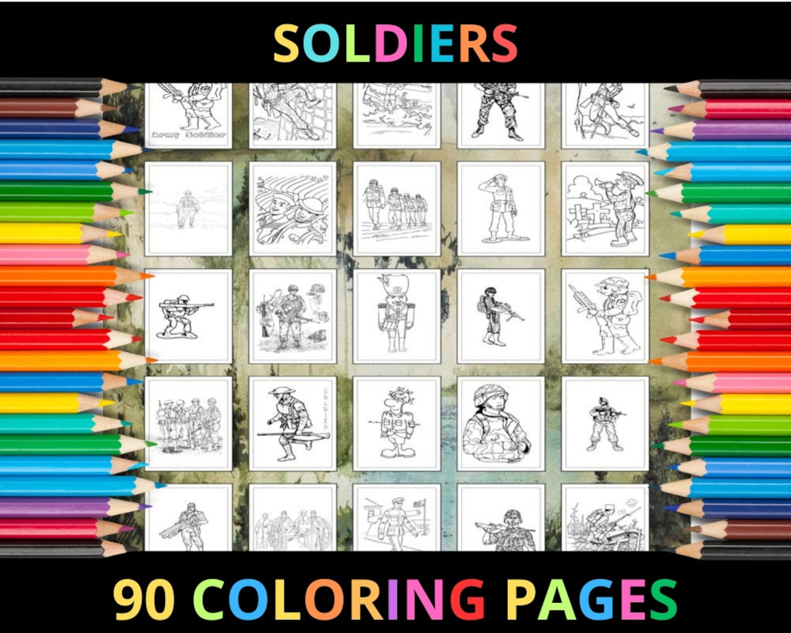 Printable Soldiers Coloring Pages for Kids and Adults | 90 Pages ...