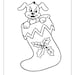 Printable Christmas Puppy Coloring Pages for Kids and Adults | 55 Pages ...