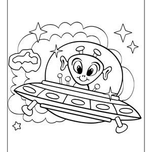 Printable Alien Coloring Pages for Kids and Adults | 100 Pages ...