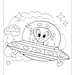 Printable Alien Coloring Pages for Kids and Adults 100 Pages Instant ...
