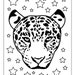 Printable Leopard Coloring Pages for Kids & Adults 65 Pages Instant ...