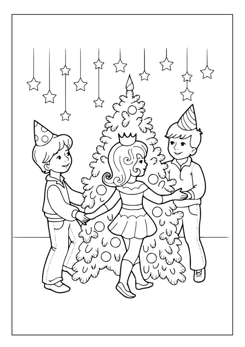 Printable Christmas Tree Coloring Pages for Kids and Adults | 100 Pages ...