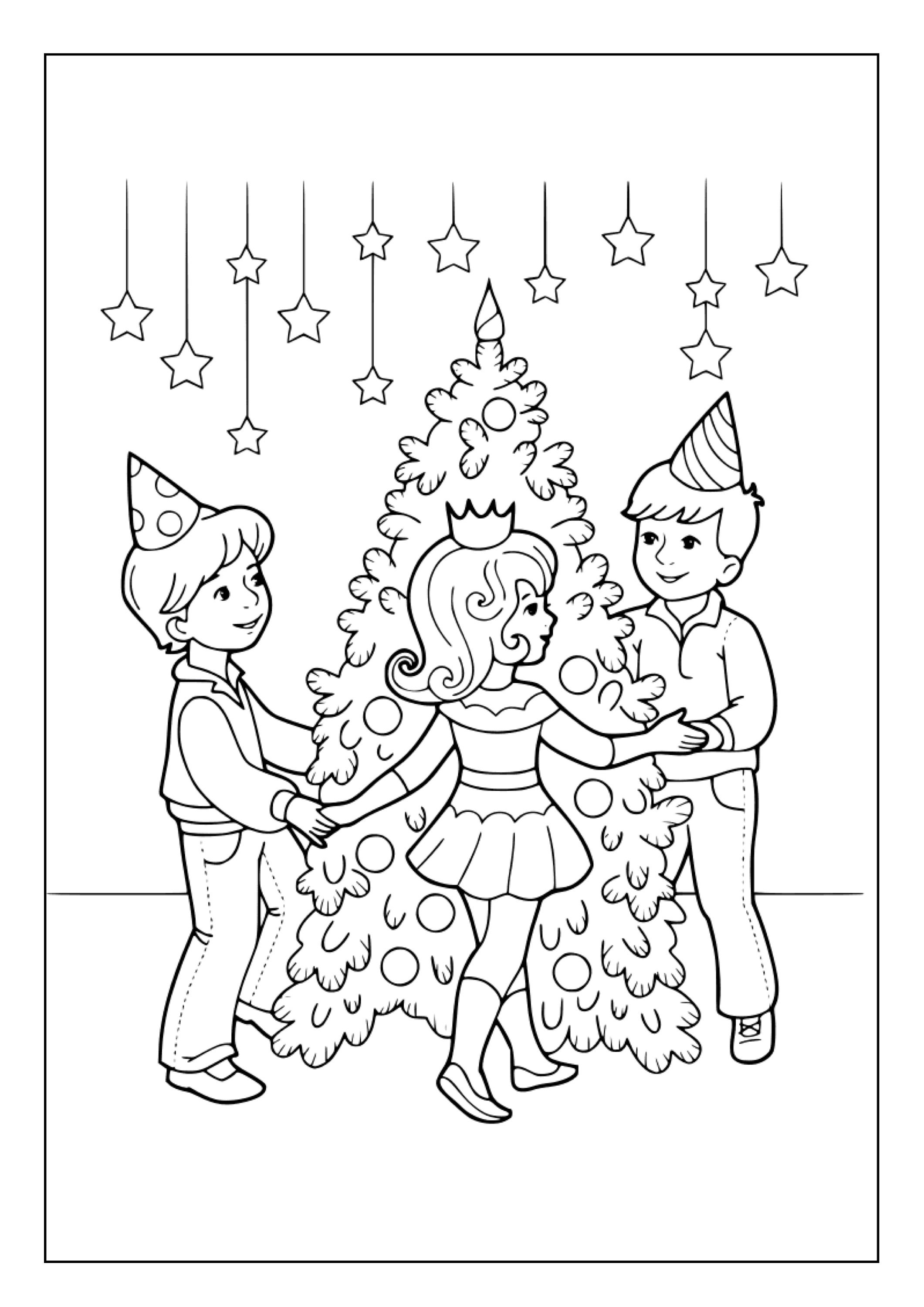 Printable Christmas Tree Coloring Pages for Kids and Adults | 100 Pages ...