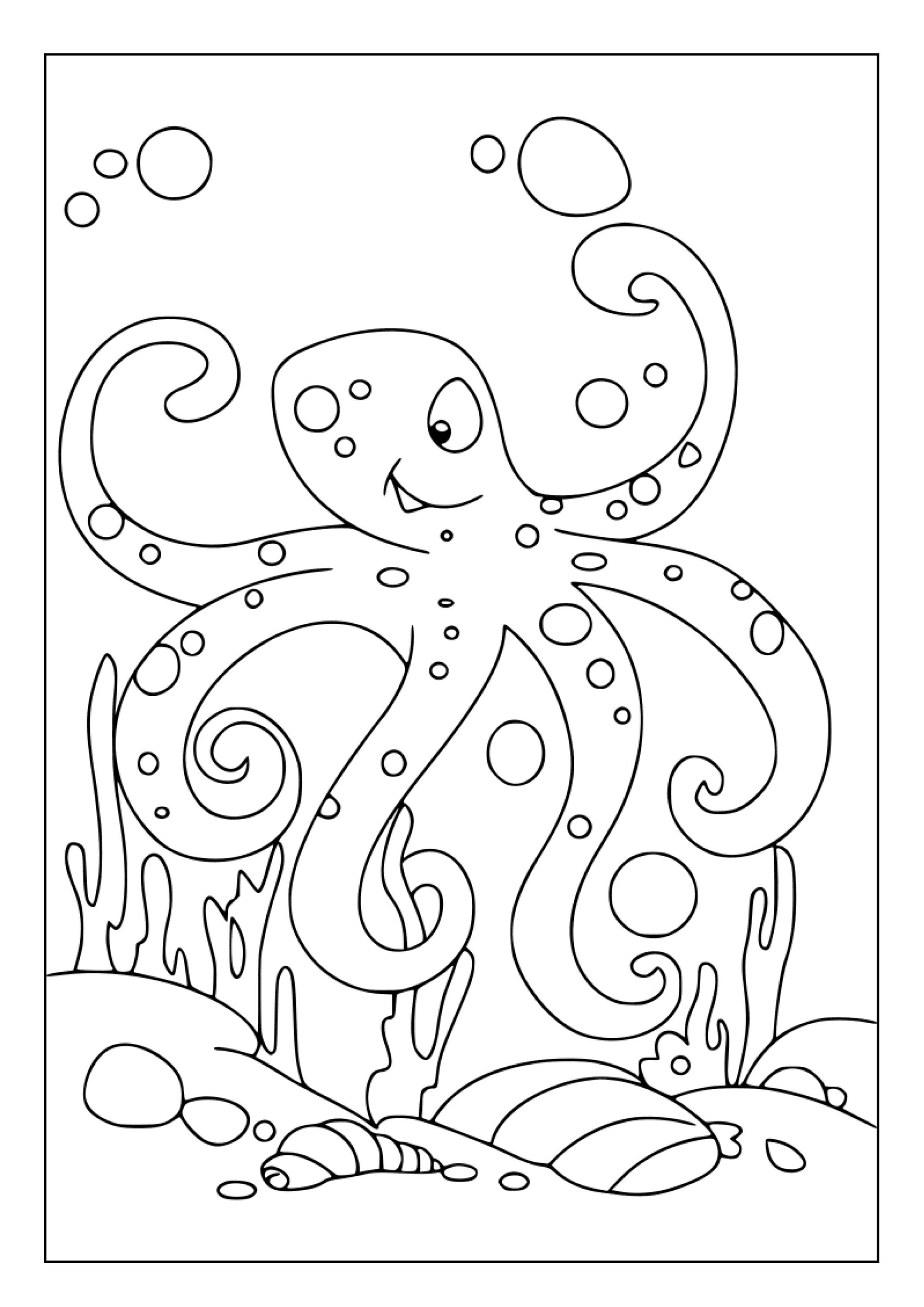 Printable Octopus Coloring Pages for Kids and Adults | 45 Pages ...