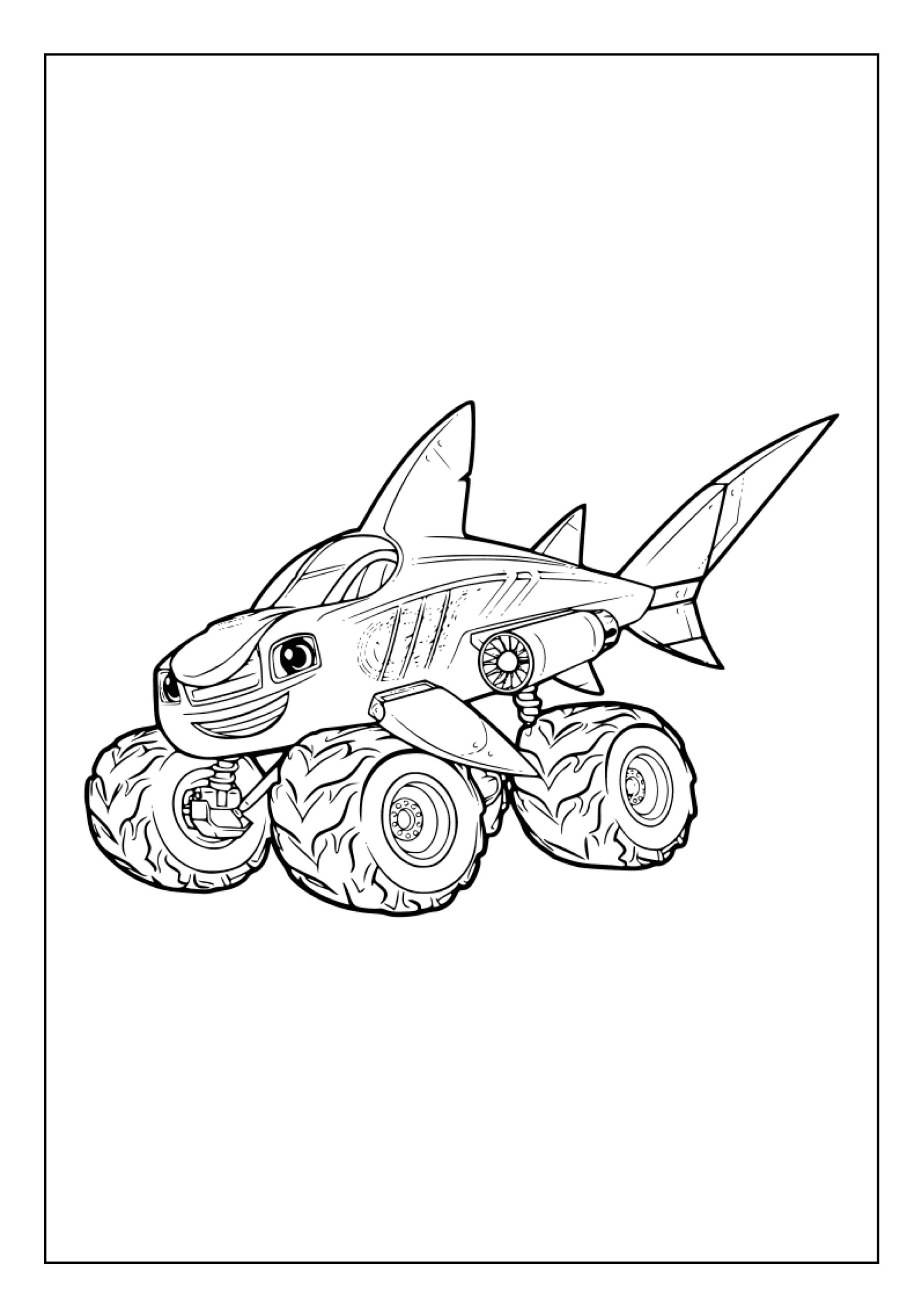 Printable Monster Truck Coloring Pages for Kids and Adults - Etsy