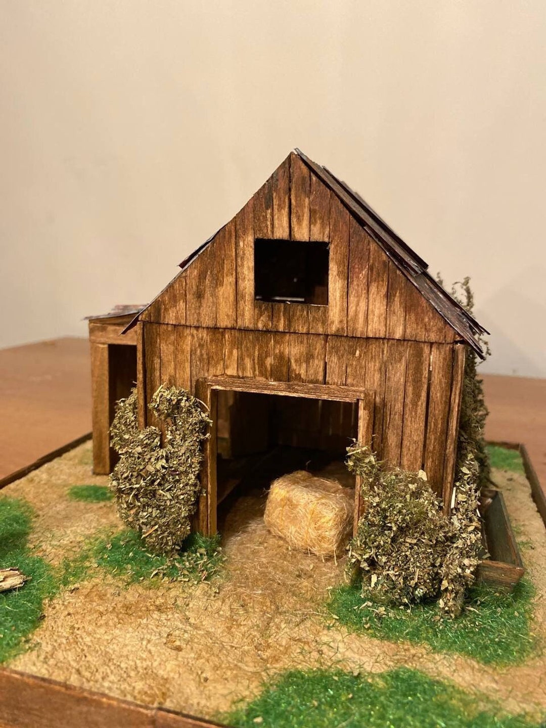 Miniature Farm Barn Diorama - Miniature Barn Model and Diorama - Etsy