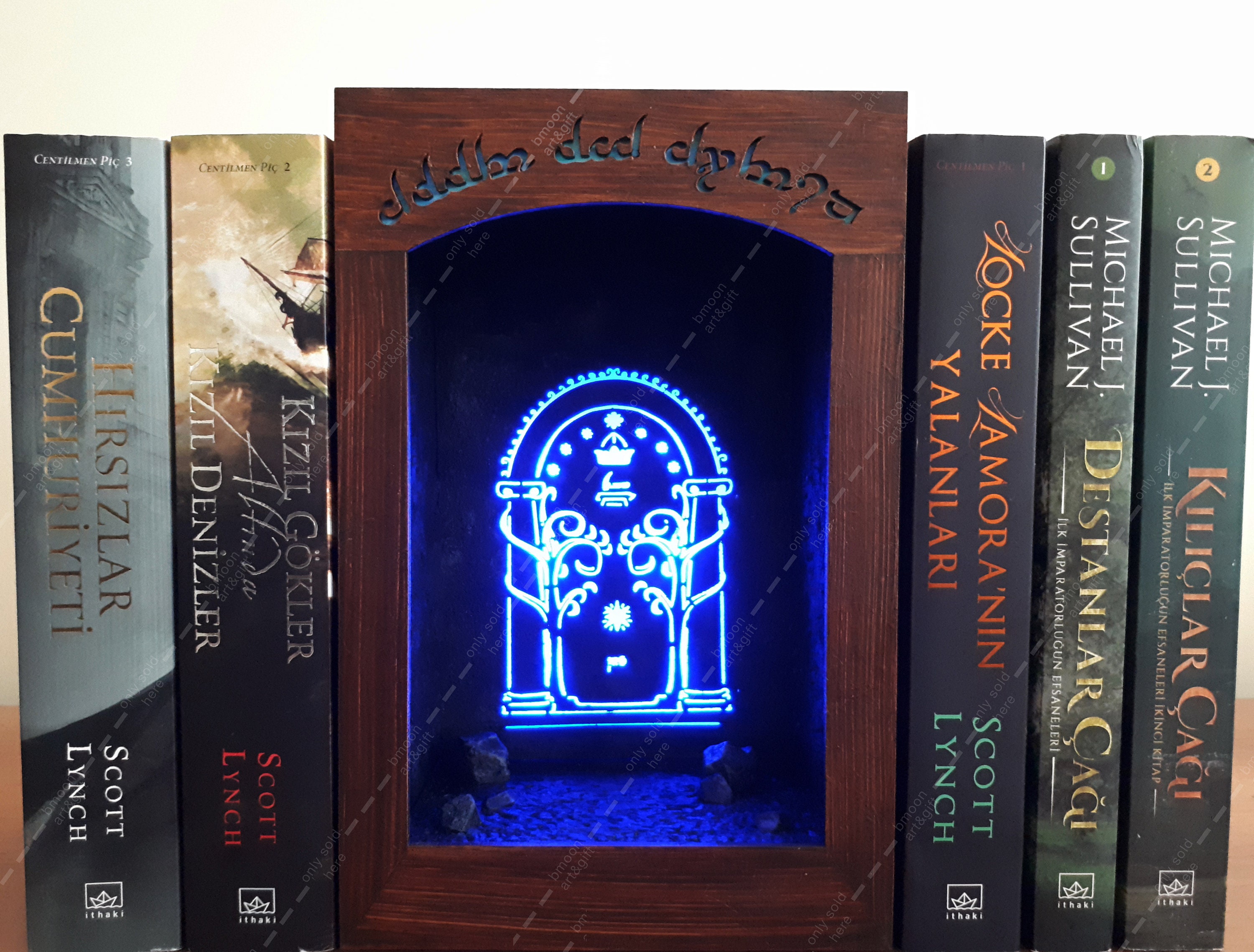 Durins Moria Magic Door Book Nook Moria Magic Door Handmade Book Nook ...