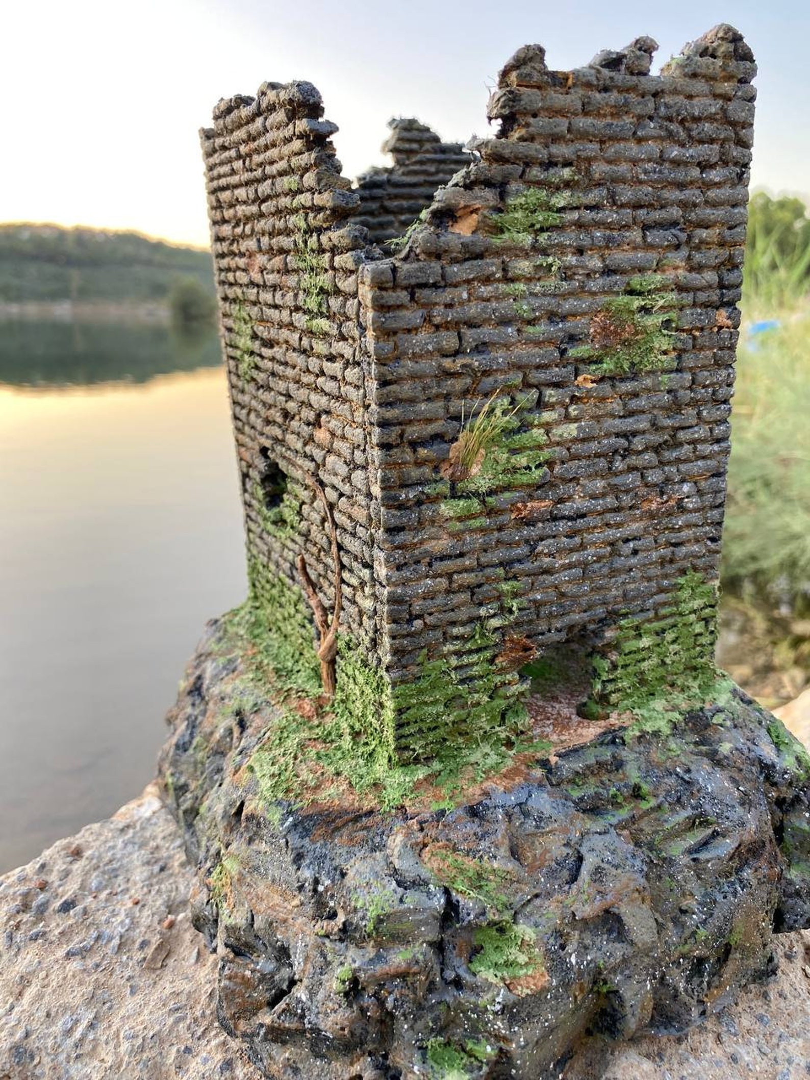 Medieval Castle Diorama - Abandoned Castle Diorama and Model - Etsy