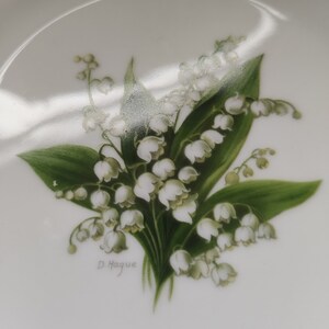 Schumann Germany Porcelain Lace Porcelain Plate Lily of the Valley D ...