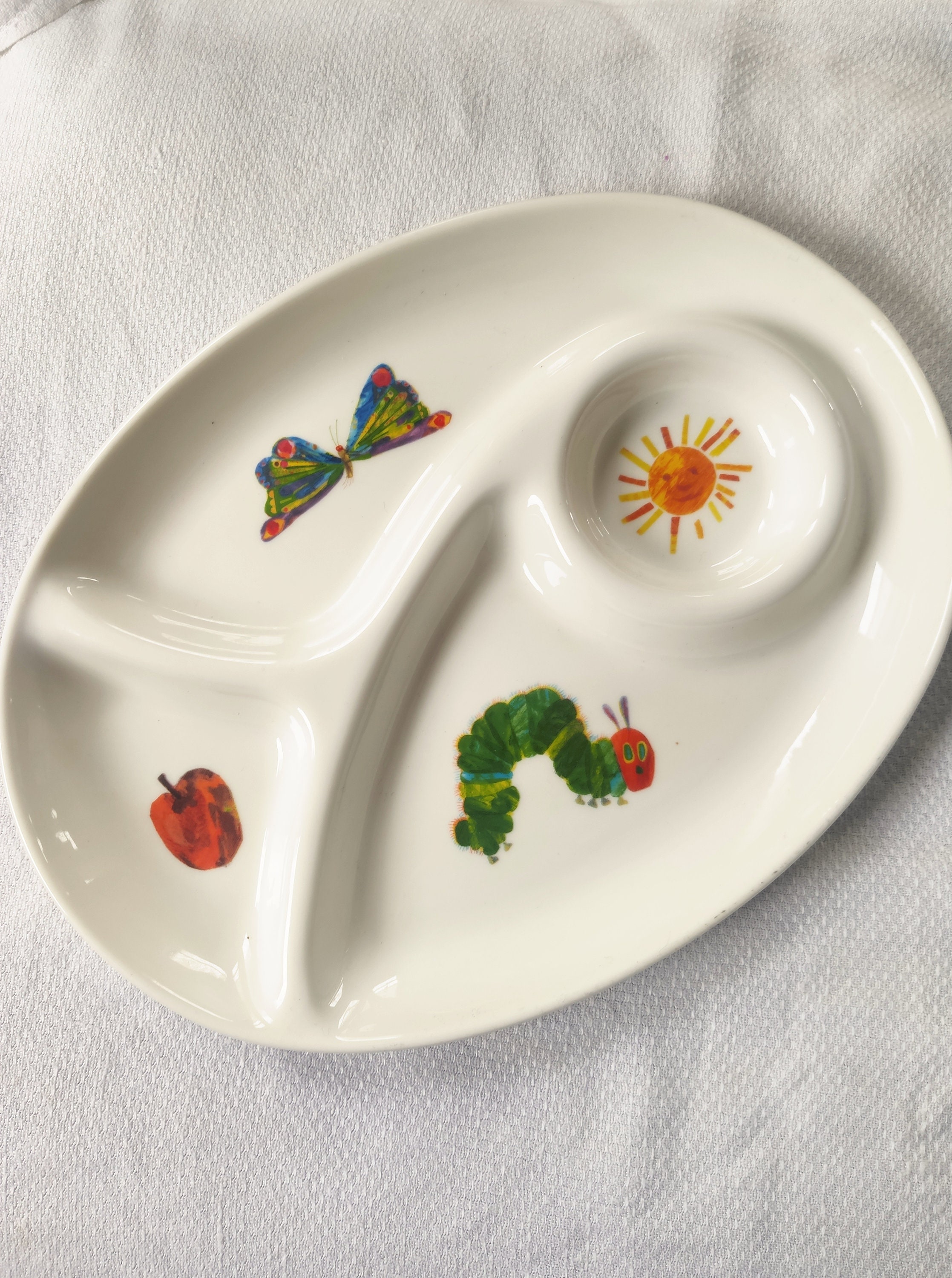 The Very Hungry Caterpillar Eric Carle Vintage Ceramic Plate ...