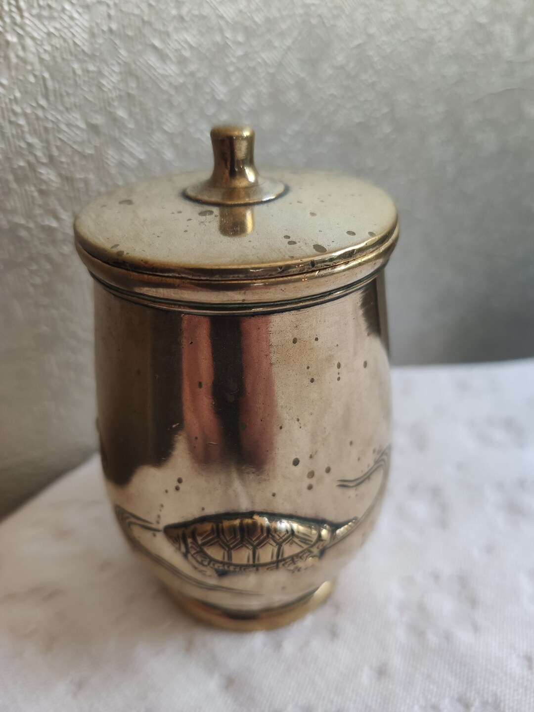 Antique Japanese Meiji Mini Bronze Jar Applied Turtles - Etsy