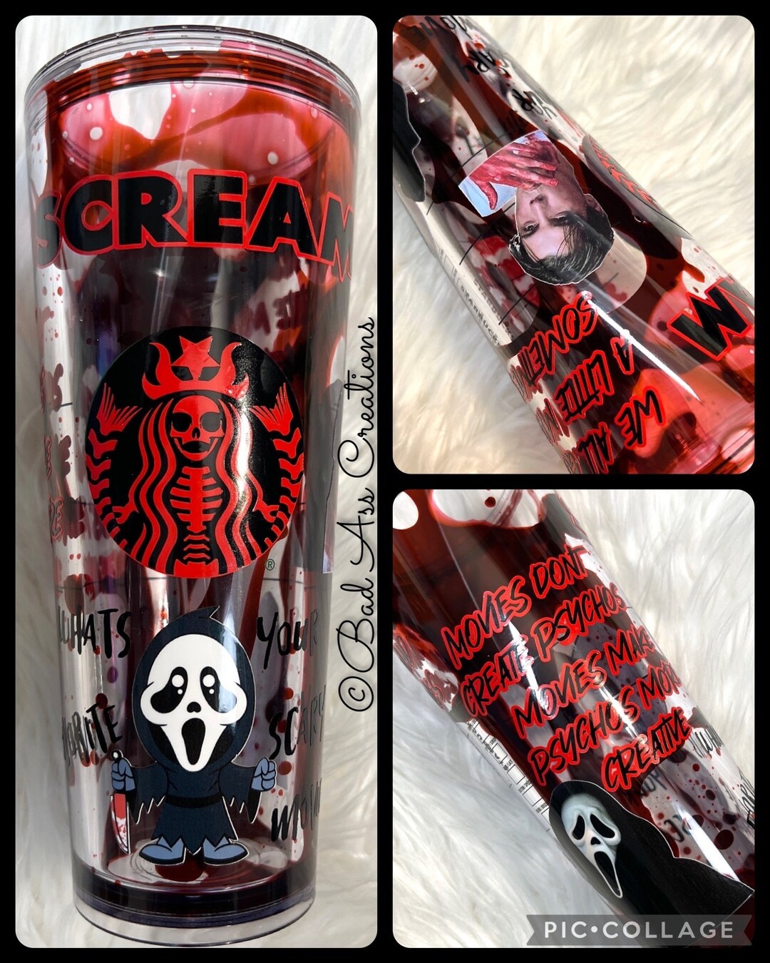 Scream Blood Drip Tumbler - Etsy