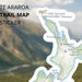 Te Araroa Sticker | Trail Map | Watercolor Painting | Hiker Gift | New ...
