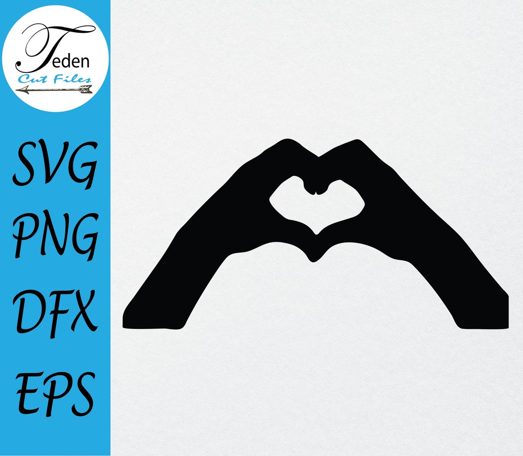 Manos del corazón SVG Manos en forma de corazón SVG Manos haciendo un ...
