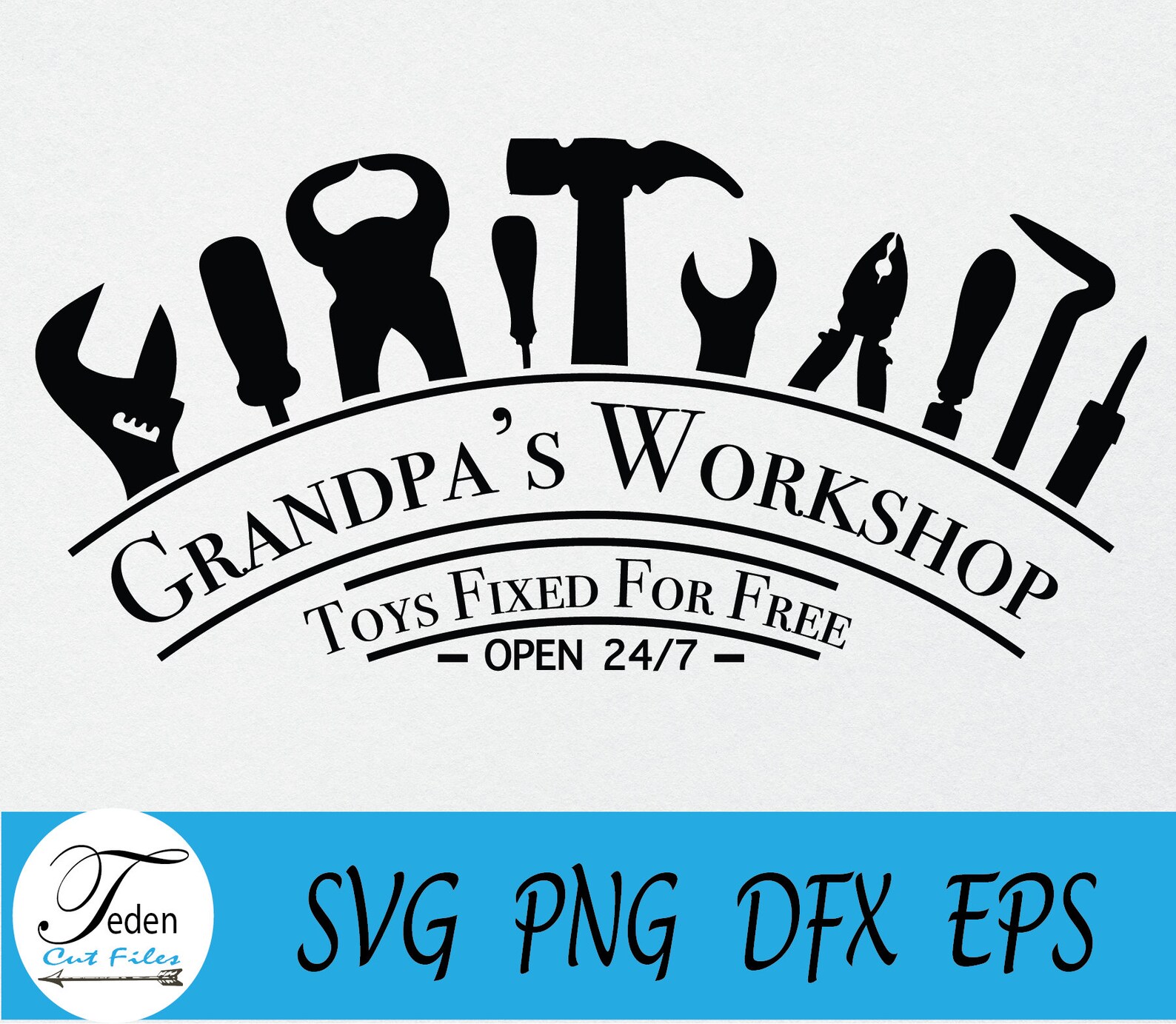 Grandpa's Workshop SVG Garage Sign SVG Toys Fixed for - Etsy Canada