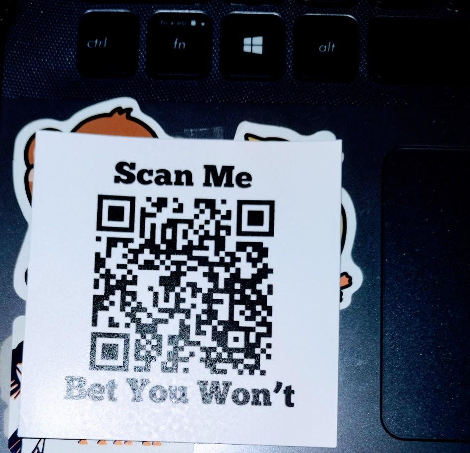 Rick Roll QR Code Sticker - Etsy