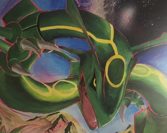 Rayquaza Poster - Etsy UK