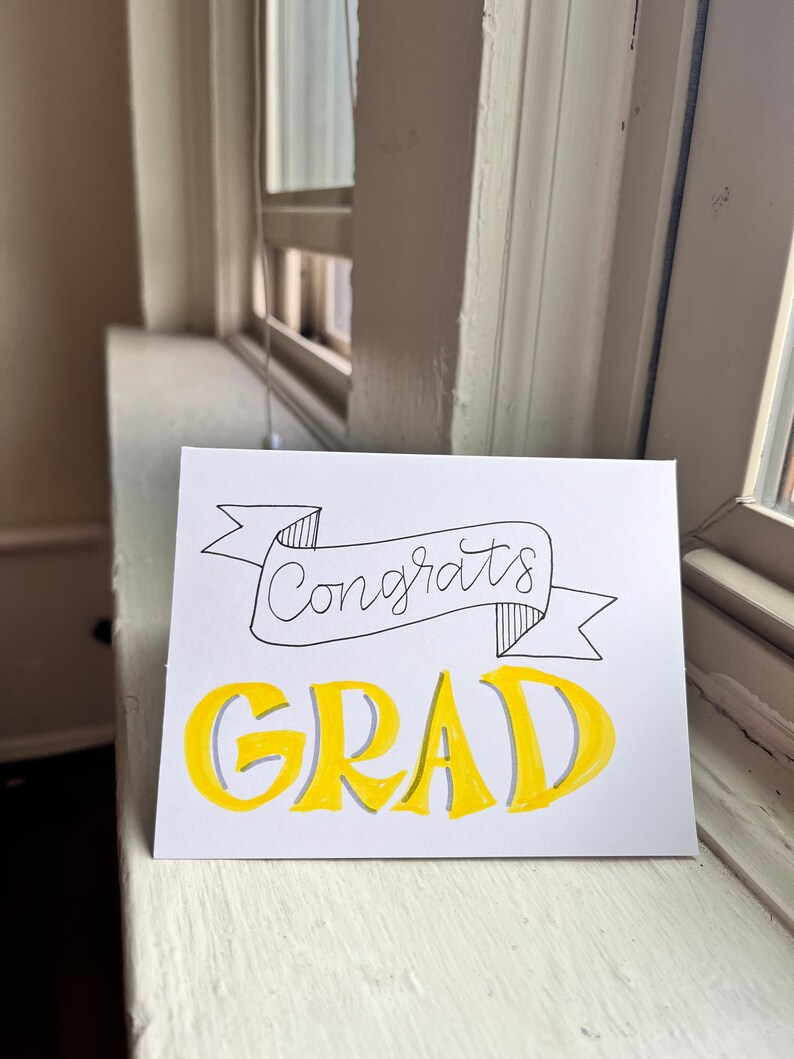 Graduation Card 6 Pack - Etsy