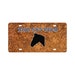 Custom Leather Tooled Western Farm Ranch Cattle Brand License Plate for ...
