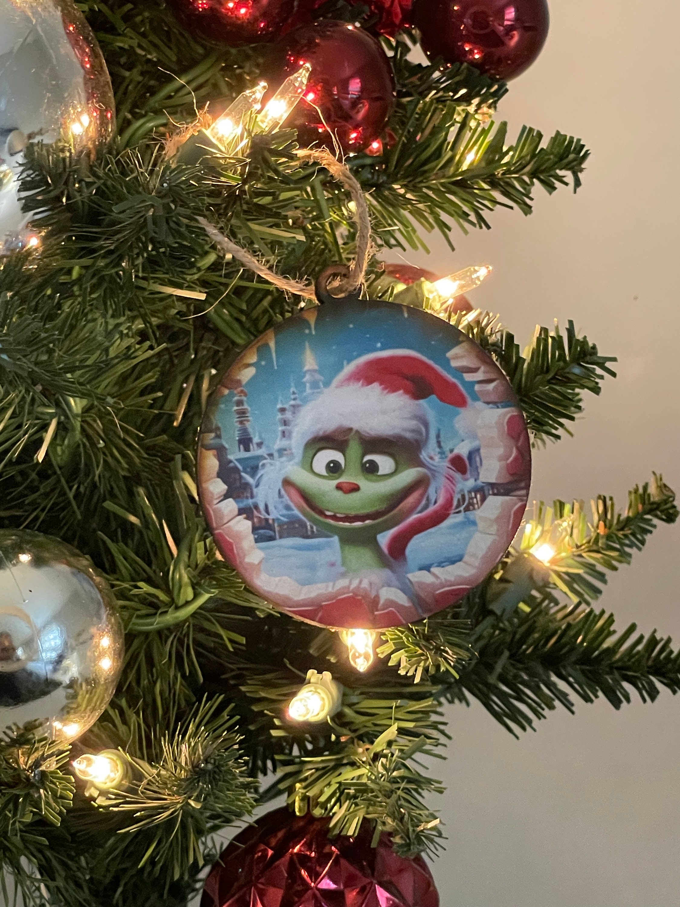 The Grinch Tree Ornaments 7 Piece Set the Grinch Stole - Etsy
