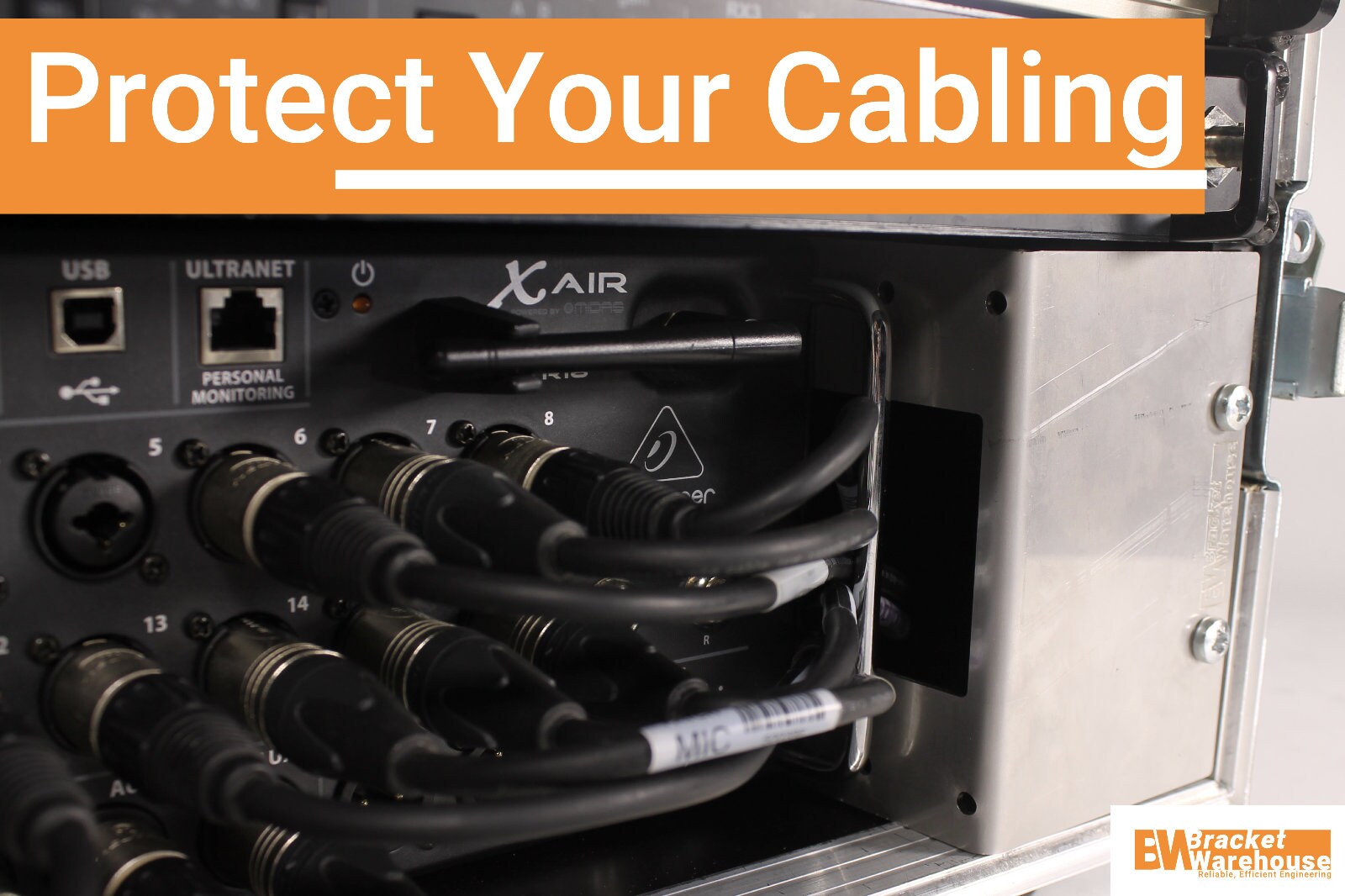 Behringer XR12 Midas MR12 X-air Recessed Rack Ears, Rack Mount Bracket ...