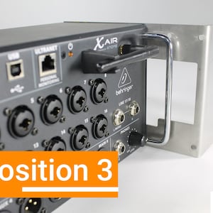 Behringer XR18 XR16, Midas MR16 MR18 X-air BLACK Recessed Rack Ears ...