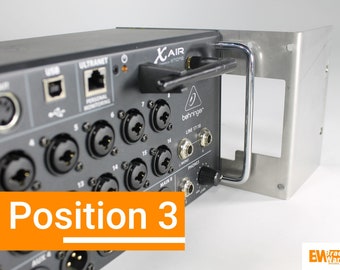 Behringer XR18 XR16, Midas MR16 MR18 X-air BLACK Recessed Rack Ears ...