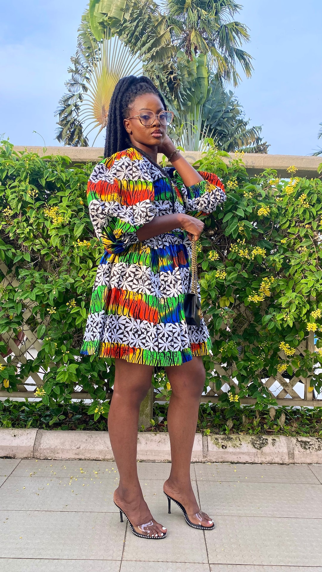 Ankara Wrap Crop Top and Skirt Set/ African Print Midi Dress/ankara ...