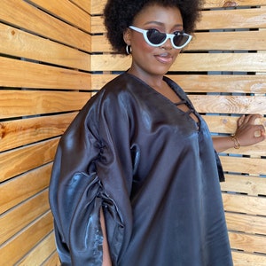 Metallic Silk Mini Kaftan/ Liquid Mikado Bubu / Short Silk Gown/dinner ...