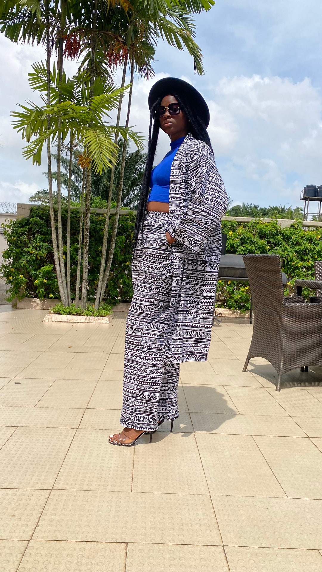 Ankara Kimono and Pants/african Print Jacket and Trousers/gift for Her ...