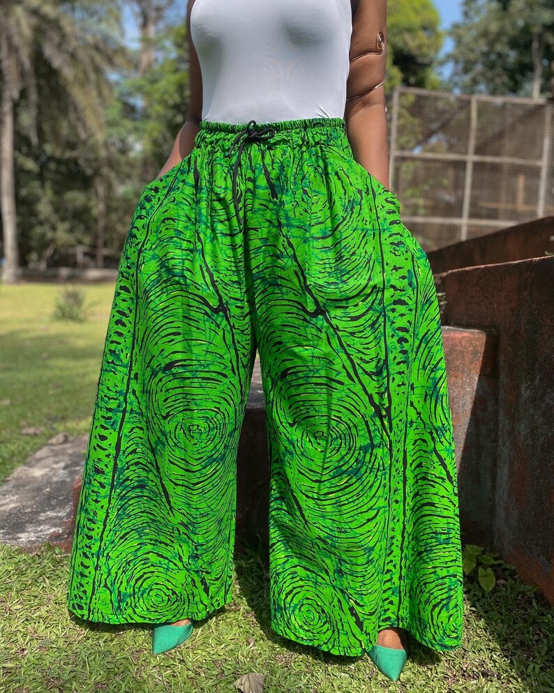 Ankara Wide Leg Pants/palazzo Trousers/maxi Pants With Pockets/plus ...