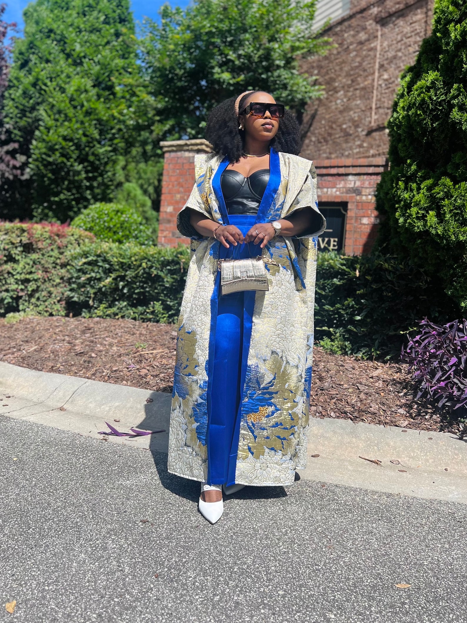 Brocade Agbada Kimono and Pants Set, Luxury Women 2 Piece Set, Wedding ...