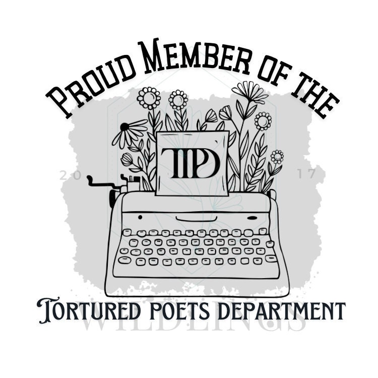 Swifties PNG Print and Press TTPD Logo Graphic Print Tshirt Print ...