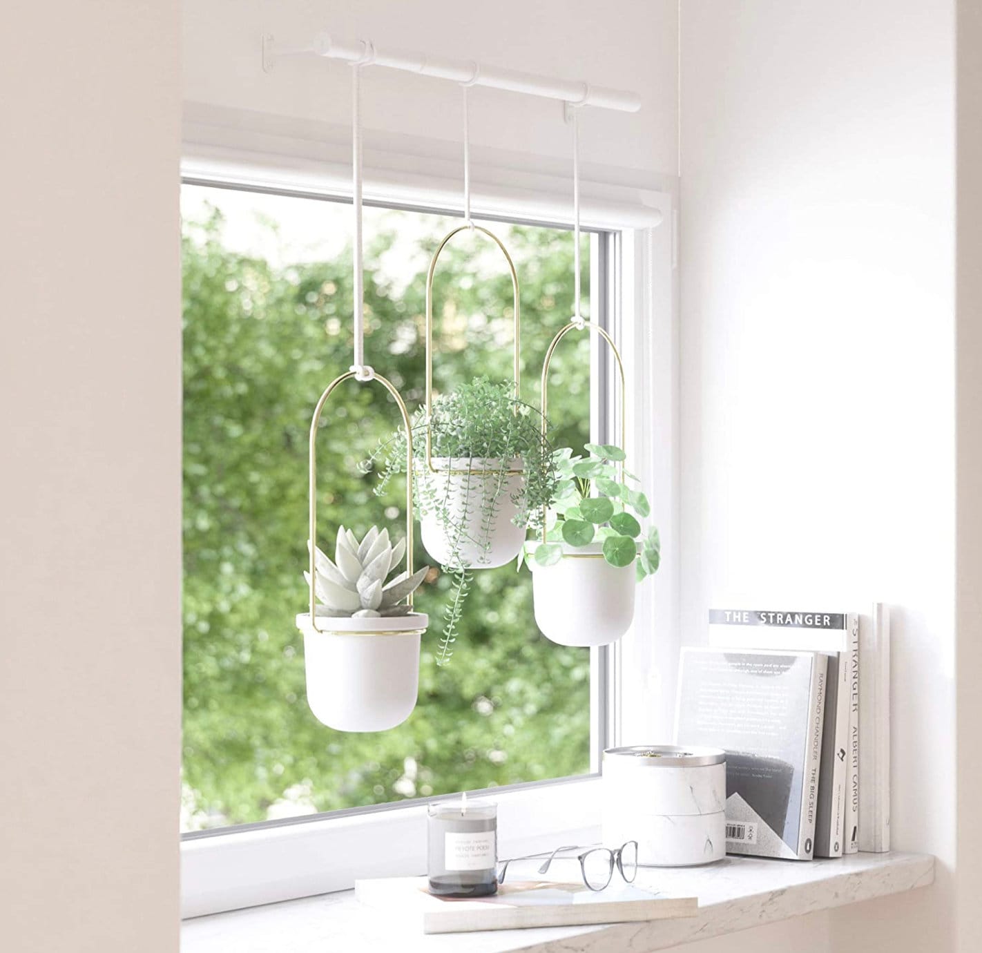 Triflora Hanging Planter for Window Indoor Herb Garden - Etsy