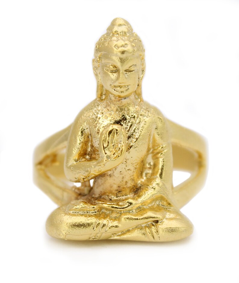 Gold Buddha Ring Full Body Gold Buddha Spiritual Buddhist - Etsy