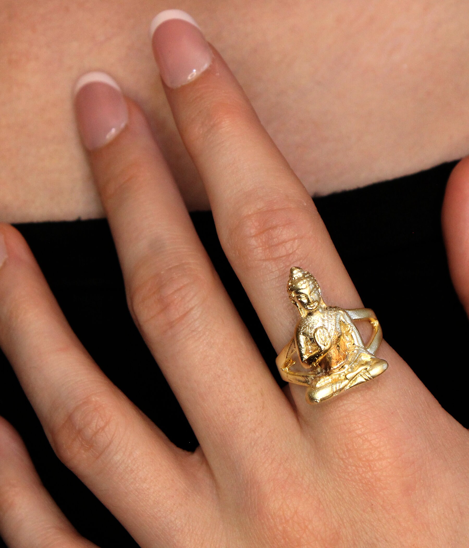 Gold Buddha Ring Full Body Gold Buddha Spiritual Buddhist - Etsy