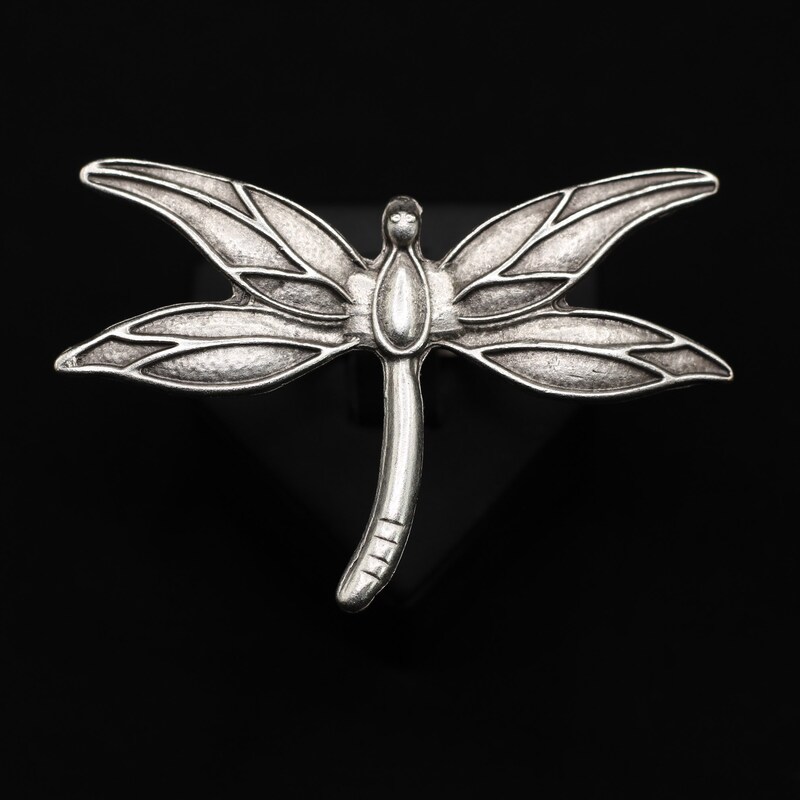 Silver Dragonfly Ring - Etsy