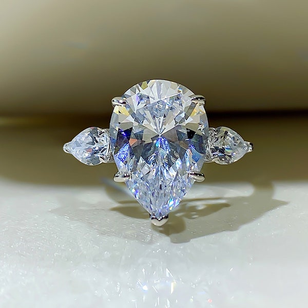 Large Diamond Ring - Etsy