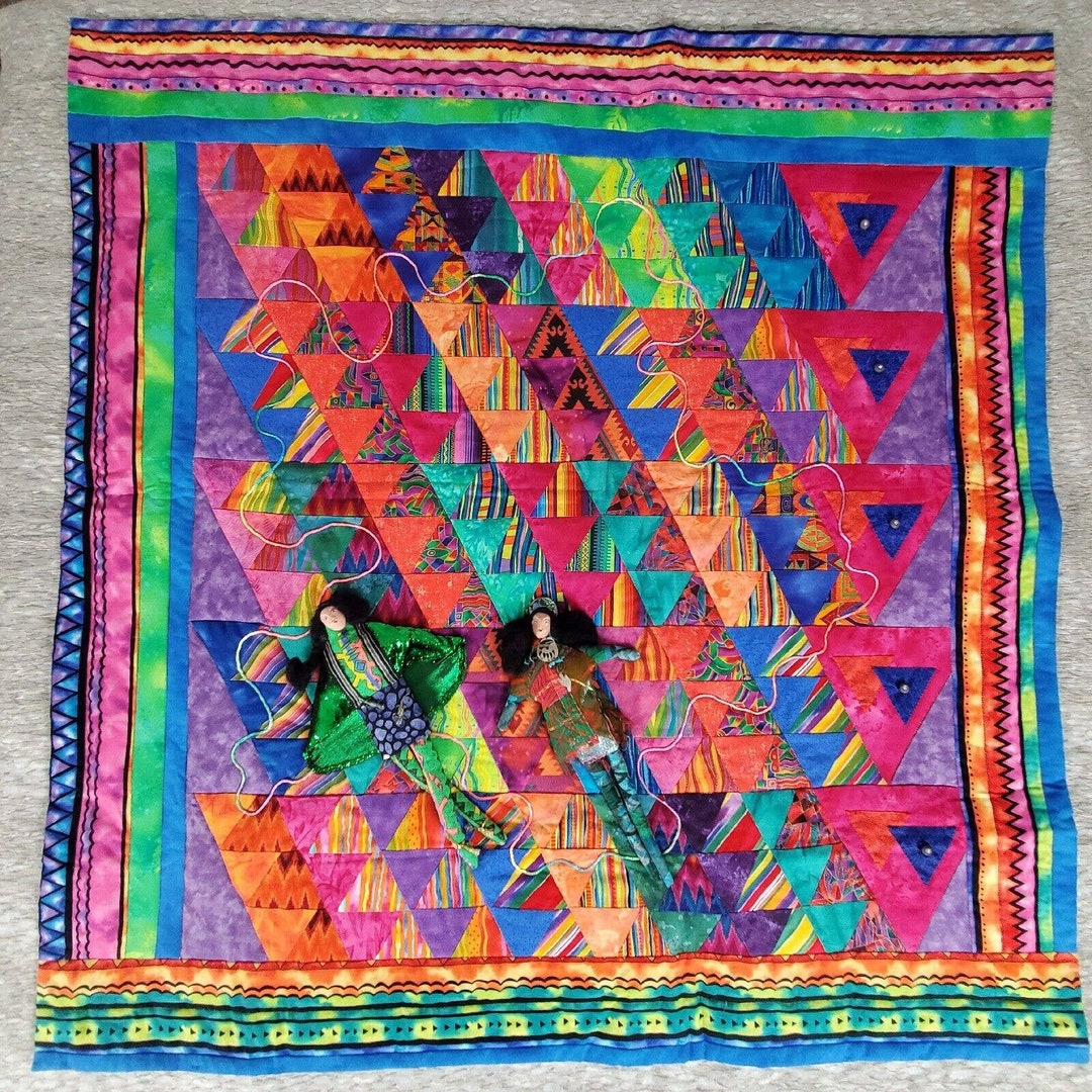 Fiesta Frolic Beautiful Quilted Art Wall Hanging Signed by Artist - Etsy