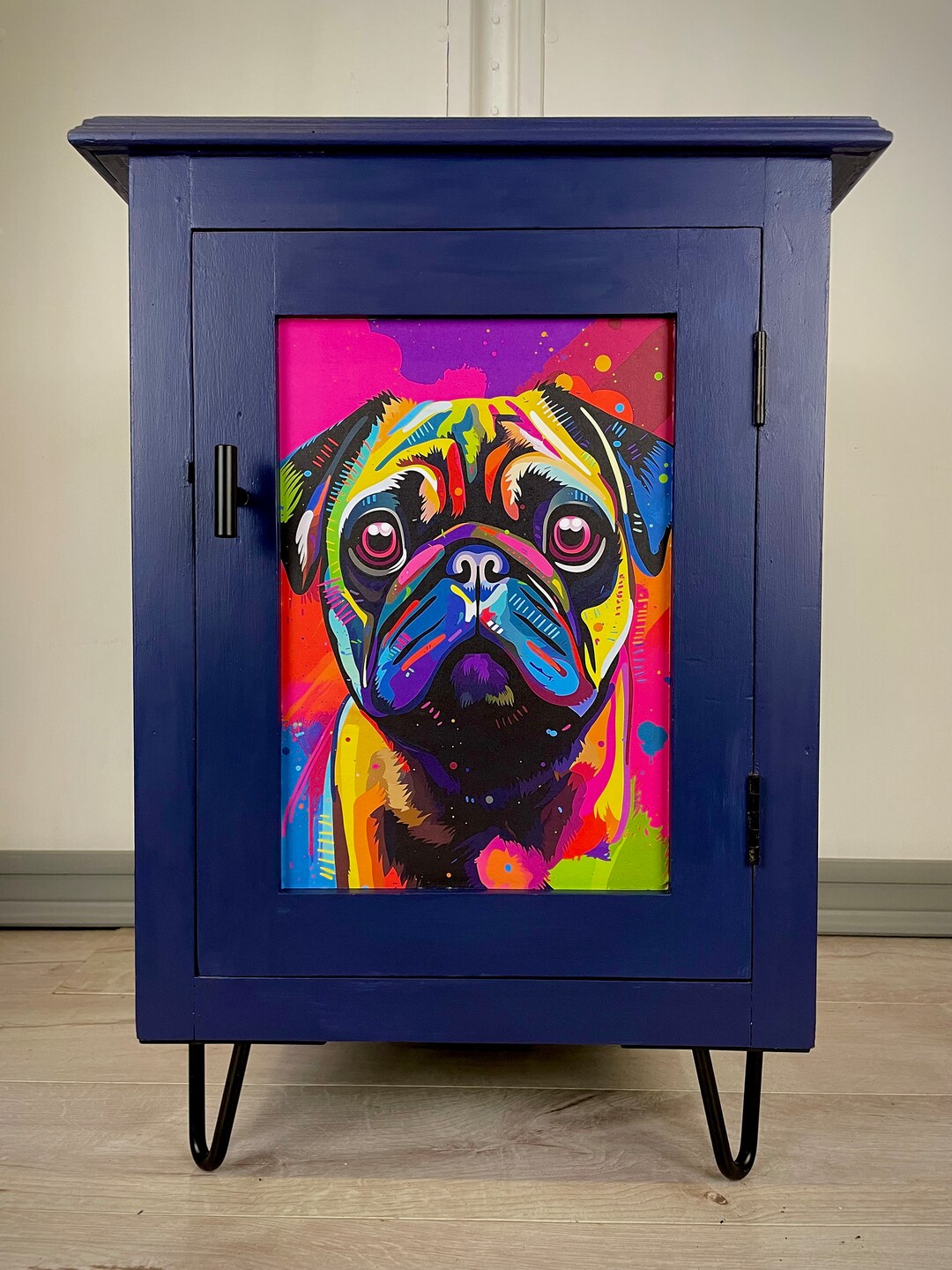 SOLD - Pug Side Table / Cabinet / Cupboard - Etsy UK
